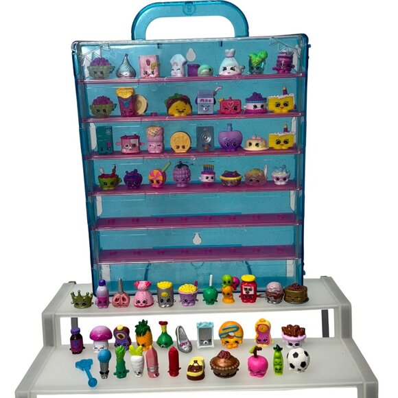 Shopkins | Toys | Shopkins 63piece Collection With Display Case Glitter ...